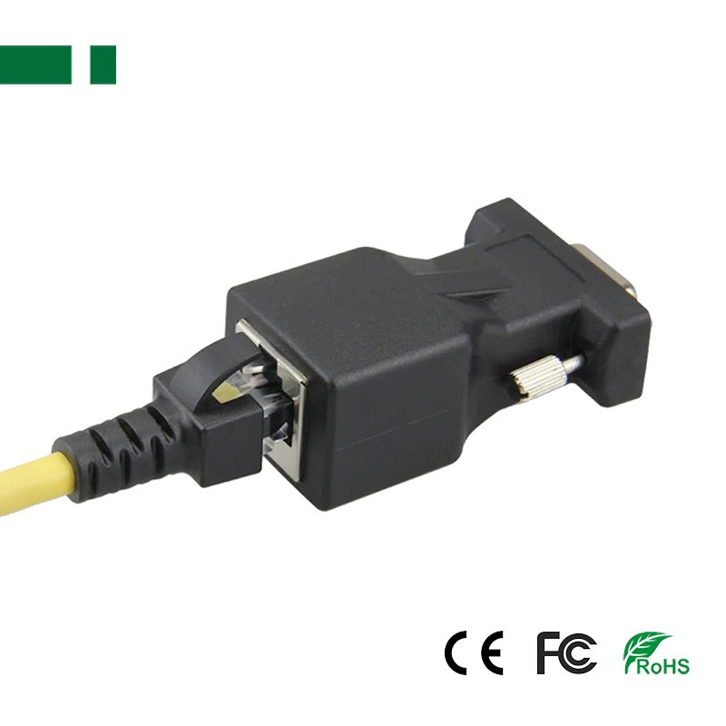 CVA-053 RJ45 Female Connector to 15-pin VGA Female Convertor
