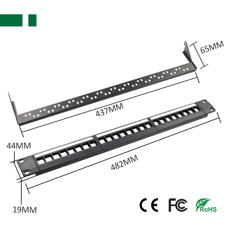 CPP03 24-Port Patch Panel for 19 Inch Rack Mount