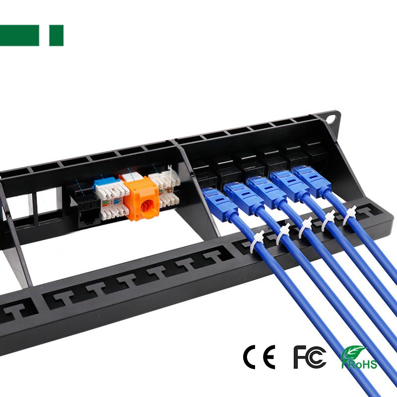 CPP04-6-24DFC 24-Port UTP Cat6 Patch Panel for 19 Inch Rack Mount
