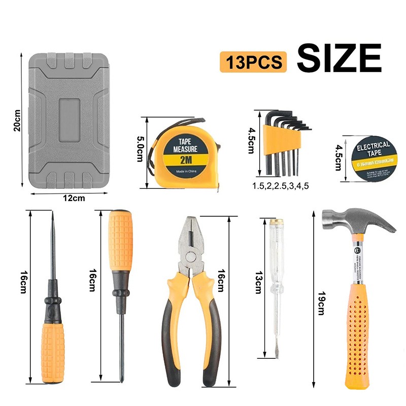 T-1301 13-Piece DIY Hand Tool Kit Set